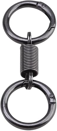 Amazon.com: Meoliny Double Ring Keychain Vintage Punk Key Chain ...