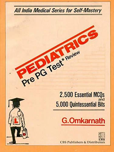 Paediatrics Pre-PG Test Review: G.Omkarnath: 9788123902203: Amazon.com ...