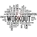 Amazon.com: Vinyl Wall Decal Workout Wellness Health Gym Fitness Center ...