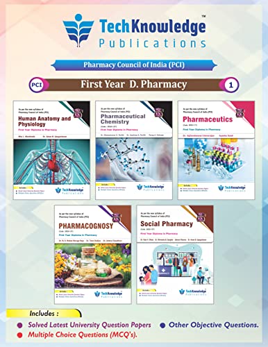 First Year D.Pharmacy As Per PCI Syllabus Pharmaceutics, Pharmaceutical ...
