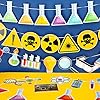 Amazon.com: Wettarn 5 Pieces Science Party Decorations Banner Science ...