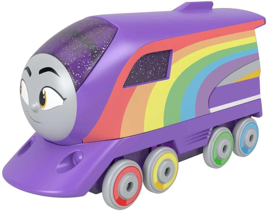 Thomas & Friends Trackmaster, Kana Arcoíris Tren Metálico, Tren de Juguete para niños de 3 años ...