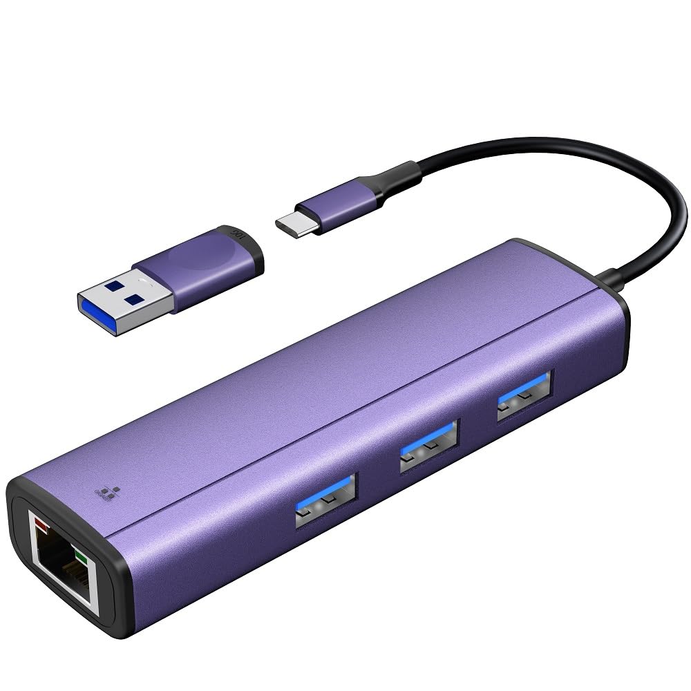 Amazon.com: USB C 3.0 to Ethernet Adapter for iPhone 15, IVSHOWCO 4 in ...