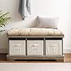 Amazon.com: Walker Edison Modern Farmhouse Entryway Shoe Storage Bench ...