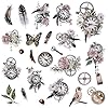 Amazon.com: Watercolor Vintage Retro Flower Bird Clock Botanical ...
