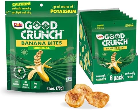Amazon.com: Dole Good Crunch Banana Dried Fruit Bites, Gluten Free ...