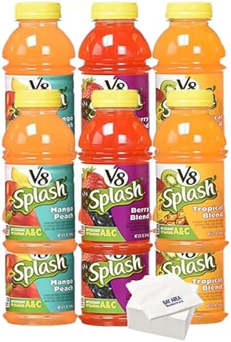 Amazon.com : V8 Splash Variety Pack; Pack of 9 (Nine 12 Fl Oz Bottles ...