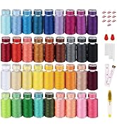 Amazon.com: StiVerse Thread for Sewing, 25 Colors Bobbins Sewing Thread ...