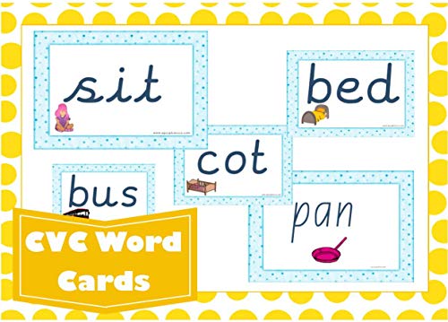 Phase 2 Phonics CVC Words Flashcards: Let's Learn to Read eBook ...
