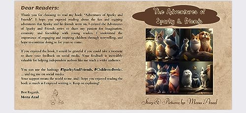 Amazon.com: "The Adventures of Sparky and Friends" eBook : Azad, Mona ...