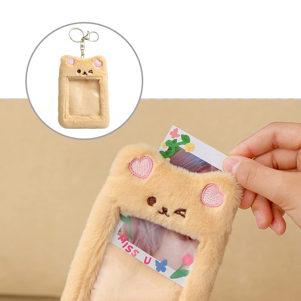 Photocard Holder Keychain Photocard Holder Cartoon Multipurpose Plush ...