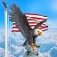 Amazon.com : Eagle Flag Pole Topper Outdoor Waterproof Flagpole Finial ...