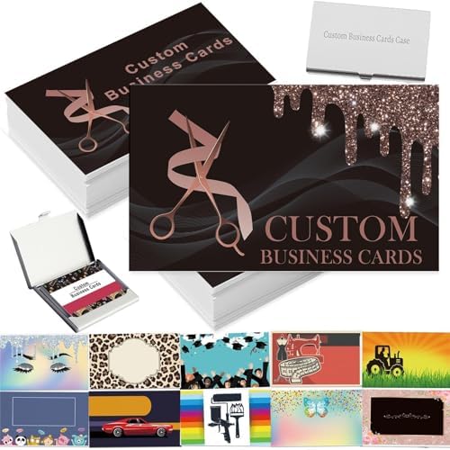 Amazon.com : Custom Business Cards Customized with Logo Personalized ...