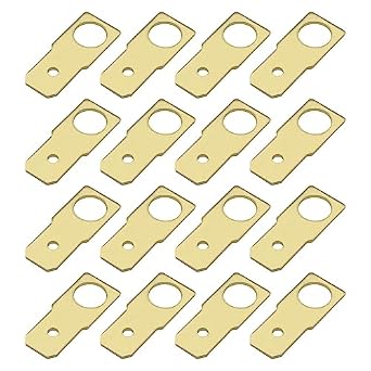 SG Store 50Pcs 6.3mm Male Spade Blade Connector Terminal Brass Wire ...