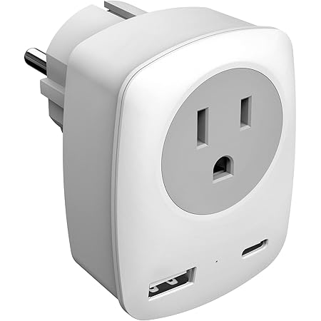 Amazon.com: European Travel Plug Adapter 2 Pack, TESSAN International ...