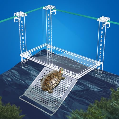 Amazon.com : Turtle Docks Large Adjustable Turtle Basking Platform for ...