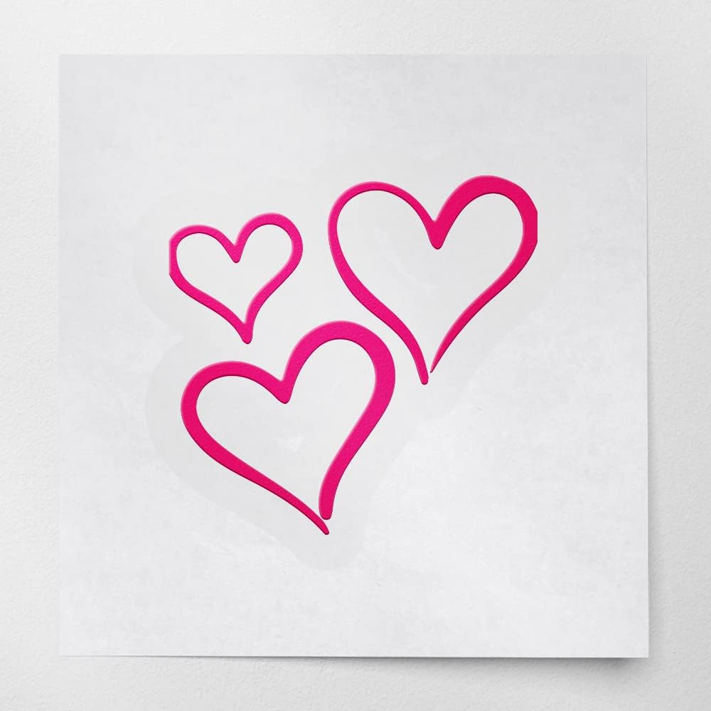 Amazon.com: Zebra Print Heart HOT Pink Car Decal/Sticker : Sports ...