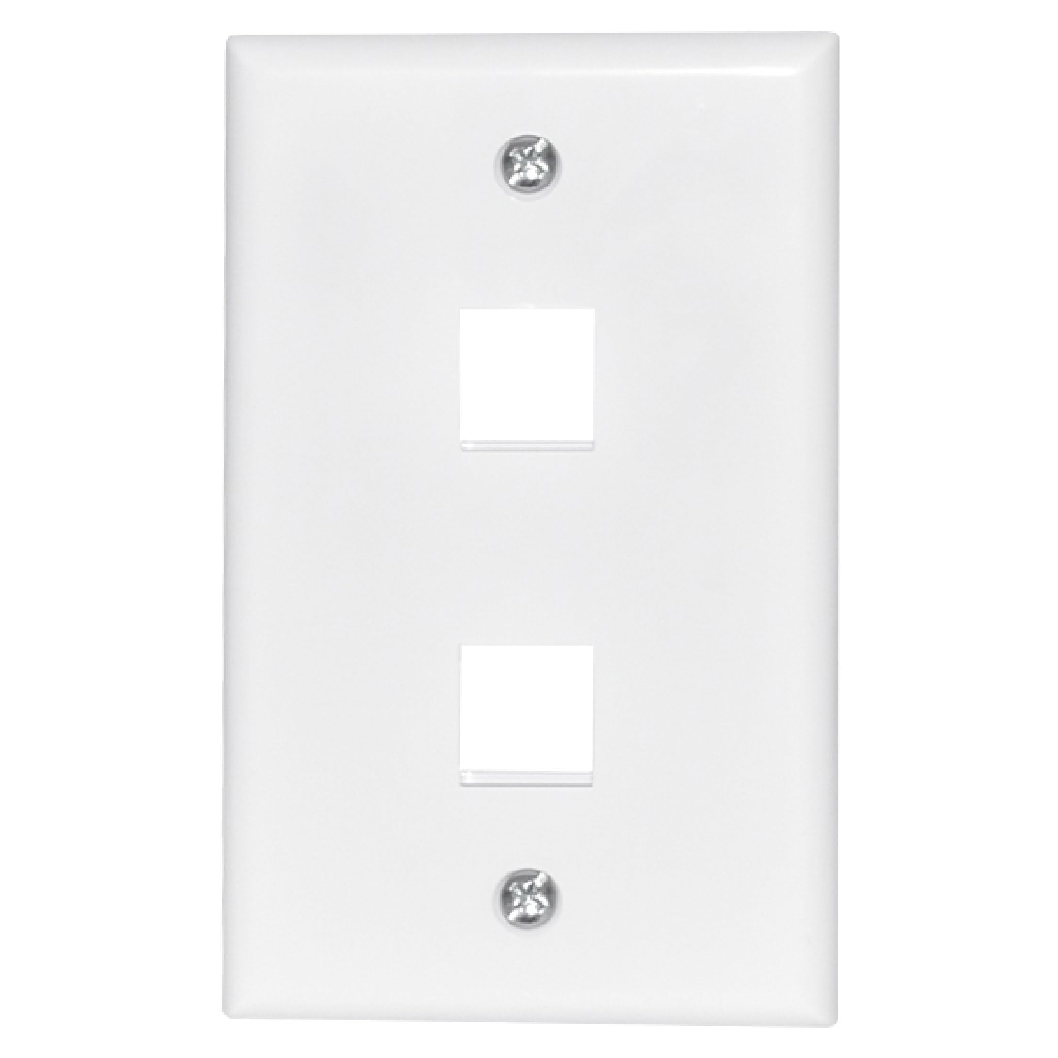 Amazon.com: Newhouse Hardware 2-Port Keystone Jack Wall Plate White QP2 ...