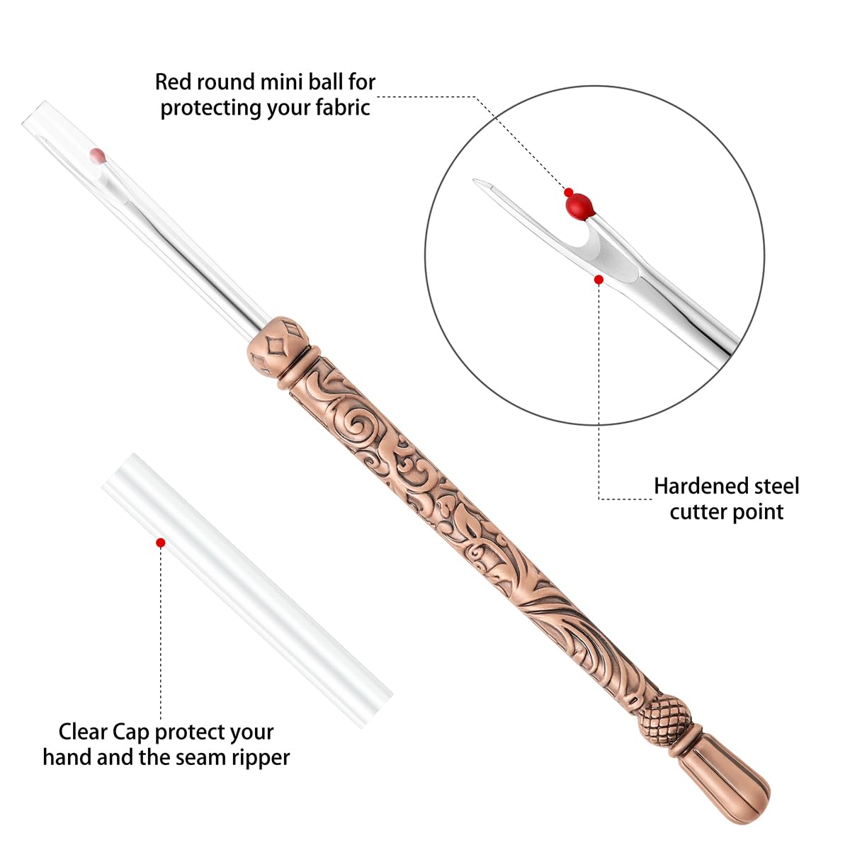 Snapklik.com : Seam Ripper Thread Remover Tool, Vintage European Handy ...