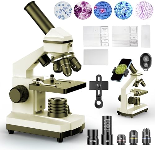 Amazon.com: Powerful Biological Microscopes for School Laboratory,100X ...