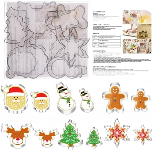 Amazon.com: Wilton Holiday Shapes Metal Christmas Cookie Cutter Set, 18 ...