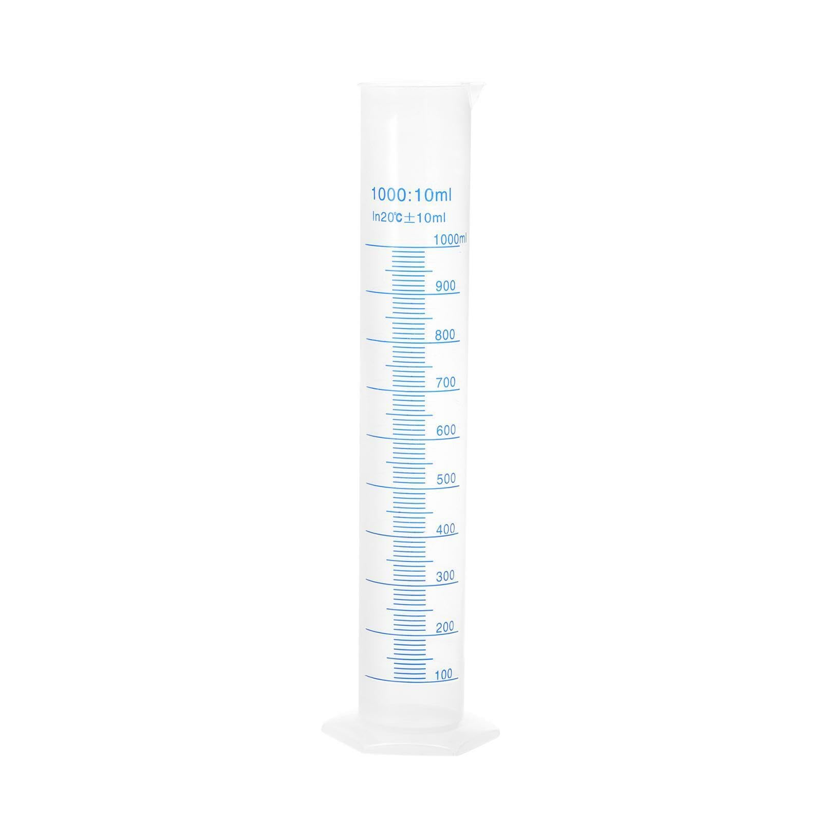 Snapklik.com : Zoomto 2Packs 1000ml Plastic Graduated Cylinder, 2-Sided ...