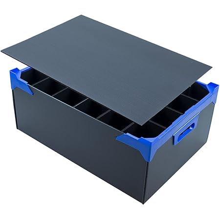 Caterbox B190 Black Glassware Storage Boxes (24 Cells + Lid) Max Glass ...