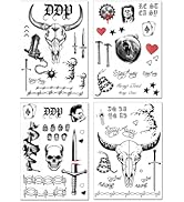 Amazon.com : 4 Sheets No Ragrets Temporary Tattoos Barbed Wire ...