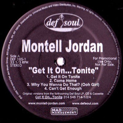 Get It on Tonite [Vinyl Single] - Montell Jordan: Amazon.de: Musik-CDs ...