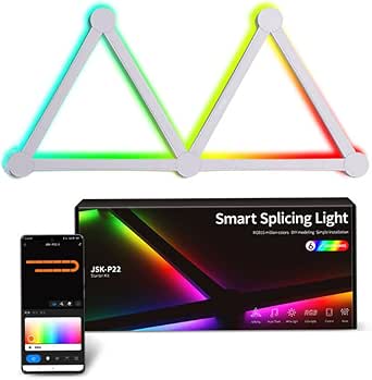 LUKOVEE Líneas de luz LED Smart WiFi RGB, Lines Expansion Pack, kit de ...