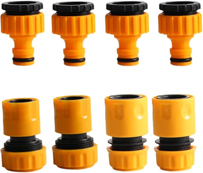 Amazon.com: Leadigol 8 PCS Plastic Garden Hose Quick Connector, 4 Sets ...
