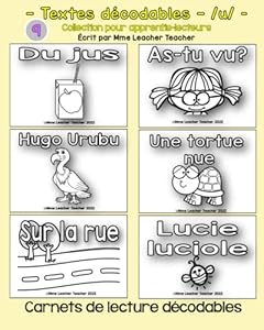 9798420974650: Textes décodables – /u/ Collection de carnets de lecture ...