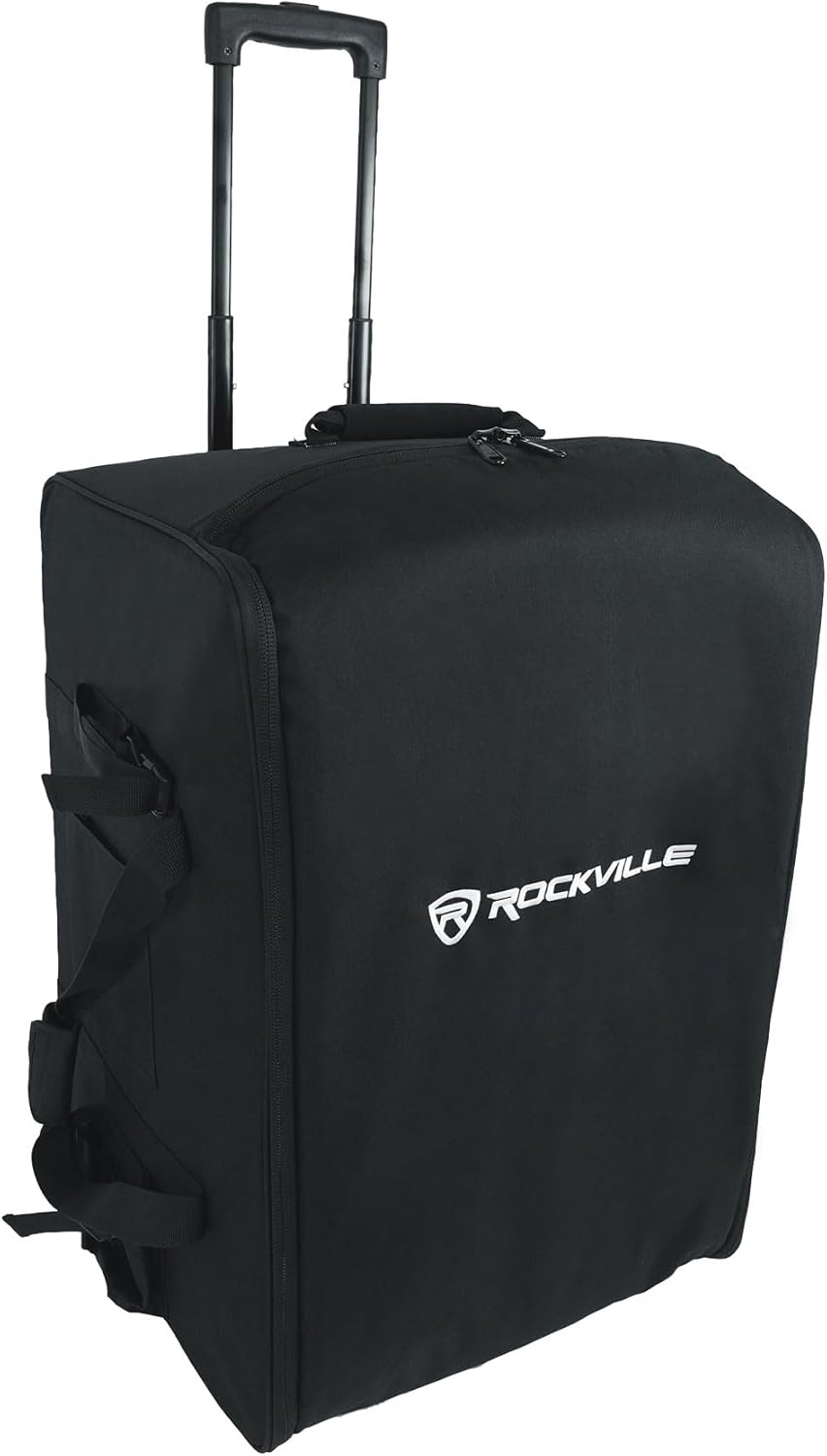 Amazon.com: Rockville SB12 v2 Rolling Travel Bag for 12" DJ PA Speakers ...