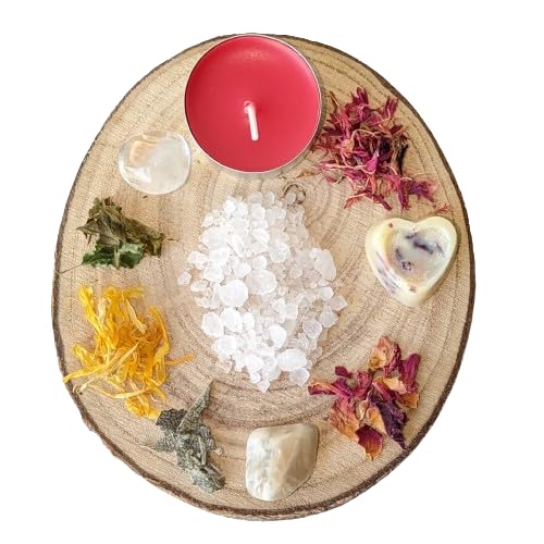 Bath Ritual For A FULL MOON | Himalayan Salts, Dried Flowers, Tealight ...