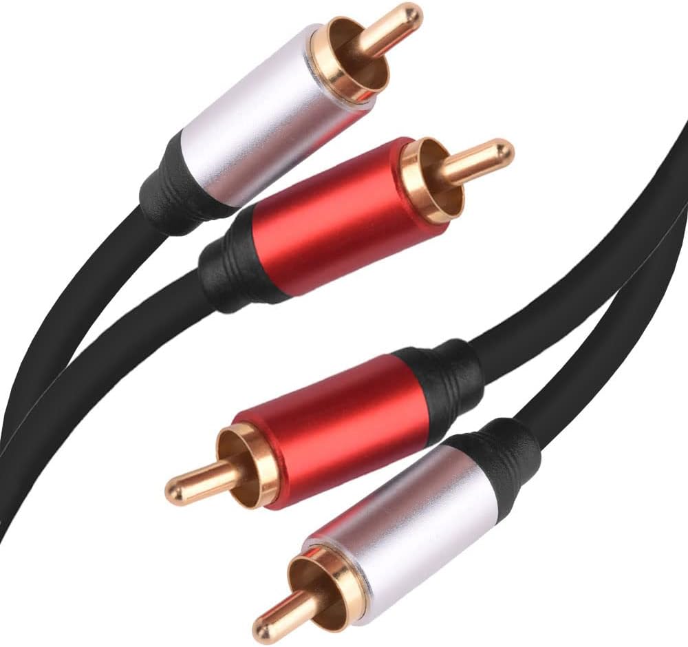 RCA Cables,TEKERA 2RCA Male to 2RCA Male Subwoofer Cables for Home ...
