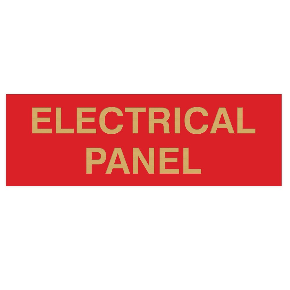 Amazon.com: All Quality Basic Electrical Panel Sign - Fire Regulation ...