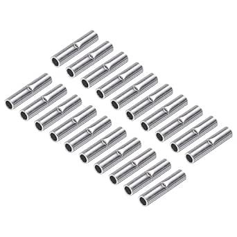 Amazon.co.jp: uxcell 非絶縁バットコネクタ 22-16AWGワイヤーコネクタ BN1.25 電線圧着フェルール端子用 150個: DIY・工具・ガーデン