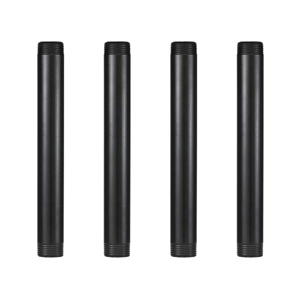 Amazon.com: GeilSpace 1" × 10" Pre-Cut Black Metal Pipe, Industrial ...