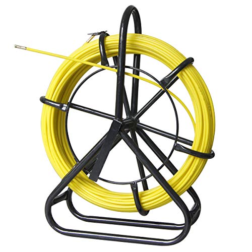 KATSU Fibre de Verre Rodder 6x50M Conduit Rodder avec Support et Frein ...