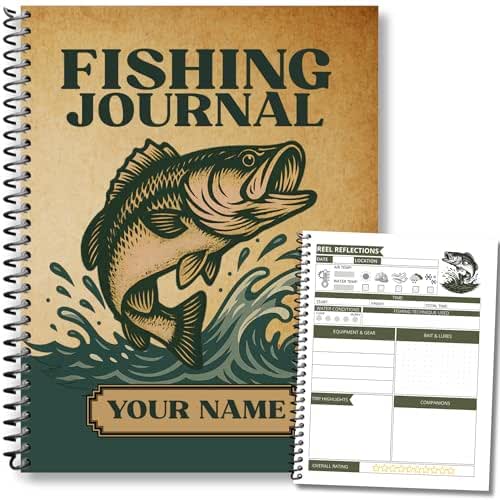 Amazon.com: Fishing Journal Logbook – Personalized Fishing Trip Record ...