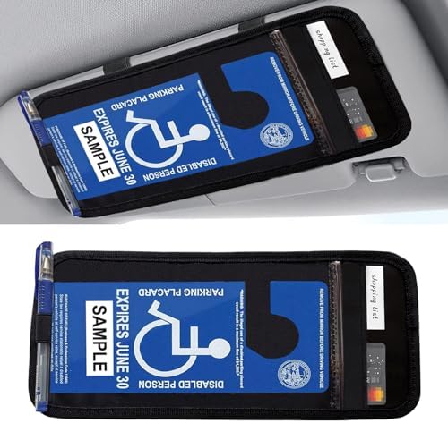 Amazon.com: yvshy 1 PC Automotive Sun Visor Sign Holder, Disabled ...