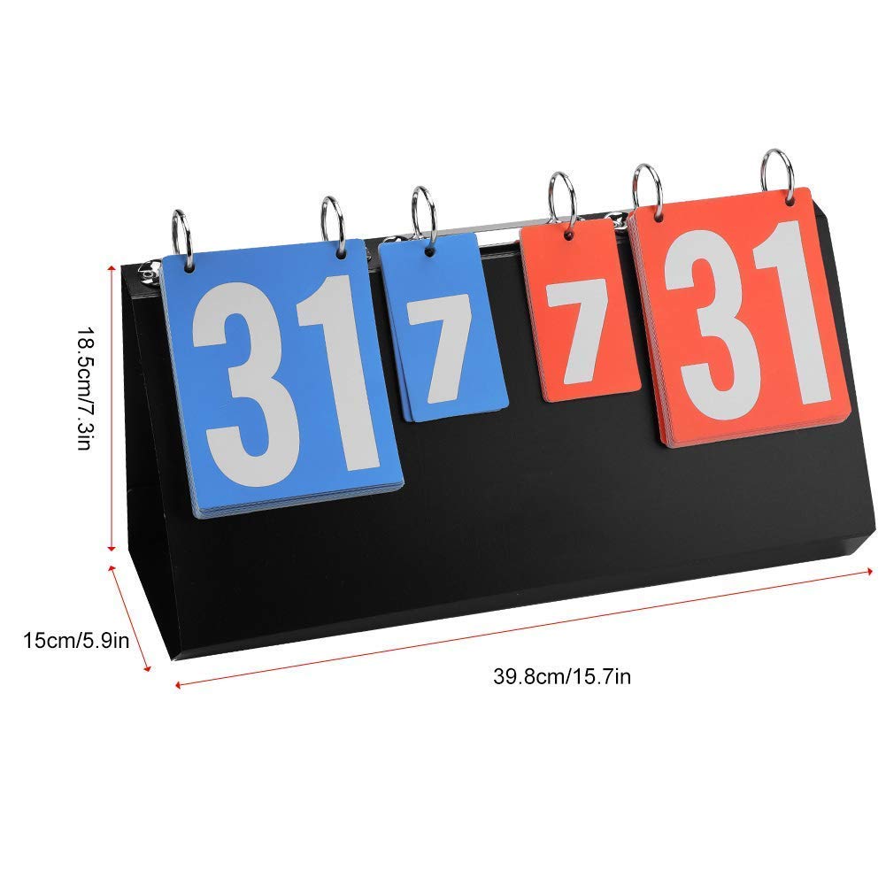 Snapklik.com : Portable Table Top Scoreboard Flipper, Multi Sports ...