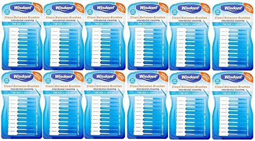 6x Wisdom Clean Between Interdental Brushes - Pack of 20 – Size Fine ...