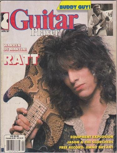 Guitar Player Magazine (April 1987) (Warren De Martini of RATT - Buddy ...
