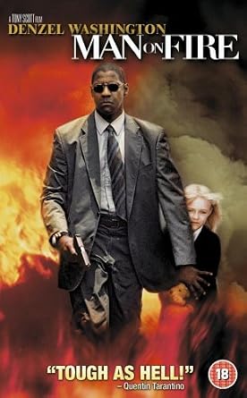 Man On Fire [VHS] : Denzel Washington, Dakota Fanning, Marc Antony ...