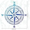 Amazon.com: GORGECRAFT 16cm Metal Compass Stencil Templates Reusable ...