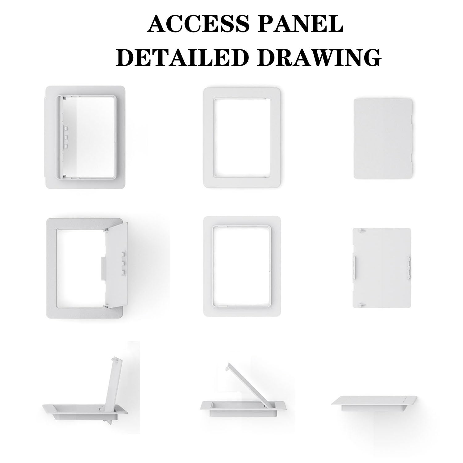 Snapklik.com : Plumbing Access Panel For Drywall Ceiling White 4 X 6 ...