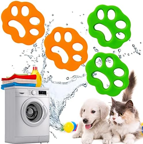 4 Stück Haustier Haarentferner Fusselfänger, Wiederverwendbarer ...