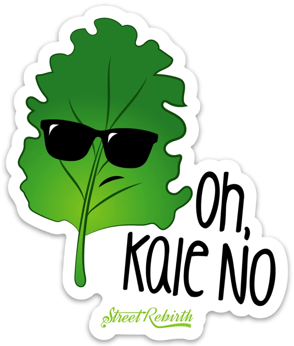 Amazon.com: Kale Sticker - Oh Kale No - 4 Inch WaterProof - Vinyl ...