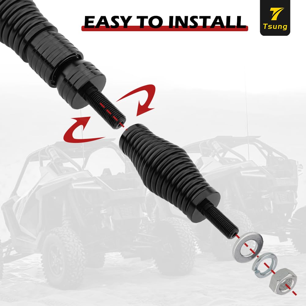 Snapklik.com : TSUNG Whip Lights Spring Mounting Base Heavy Duty Barrel ...